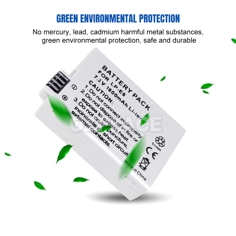 2X Battery For Canon LP-E8 LPE8 EOS Kiss X4 550D 600D 700D 650D | eBay