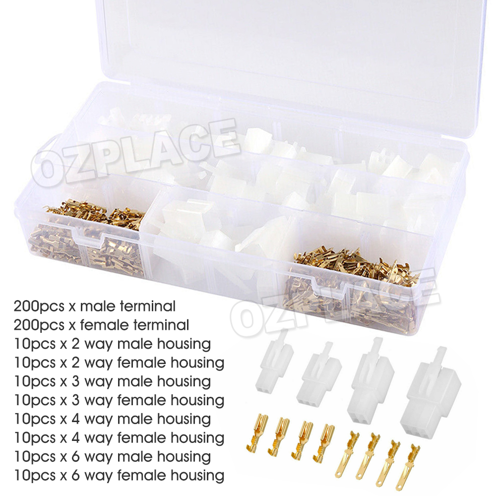480X Auto Motorcycle Car Electrical 2 3 4 6 Pin Wire 2.8 mm Connectors ...